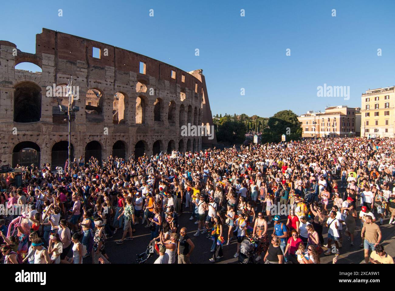 Rome, Italy. 15th June 2024. 15/06/2024 Rome, Thousands in the square ...