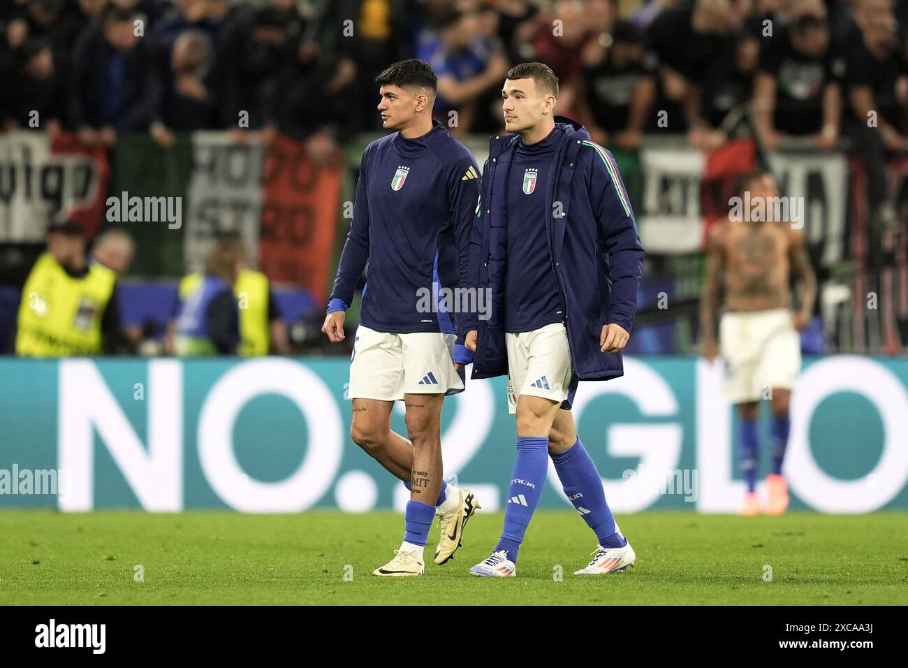 Dortmund, Germany. 15th June, 2024. Italy's Raoul Bellanova and Italy's ...