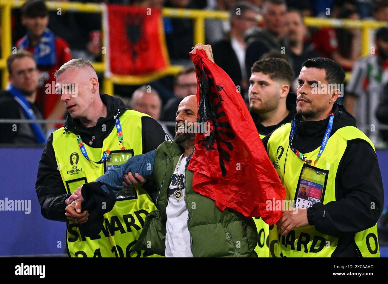 Streaker is led off the pitch hi-res stock photography and images - Alamy