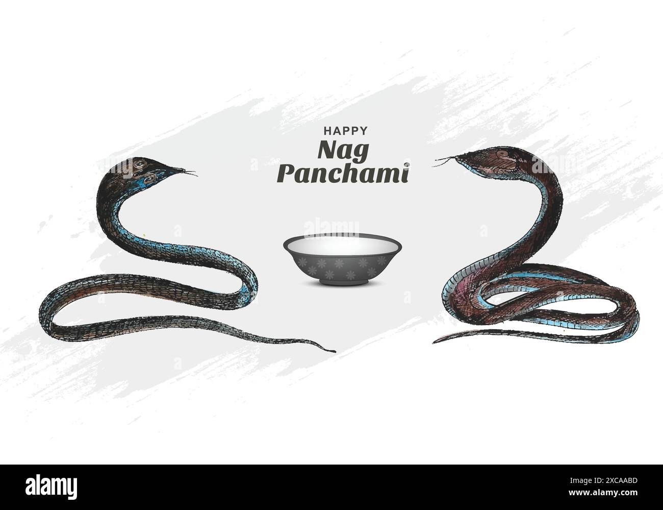 Happy naag panchami indian festival background Stock Vector Image & Art ...