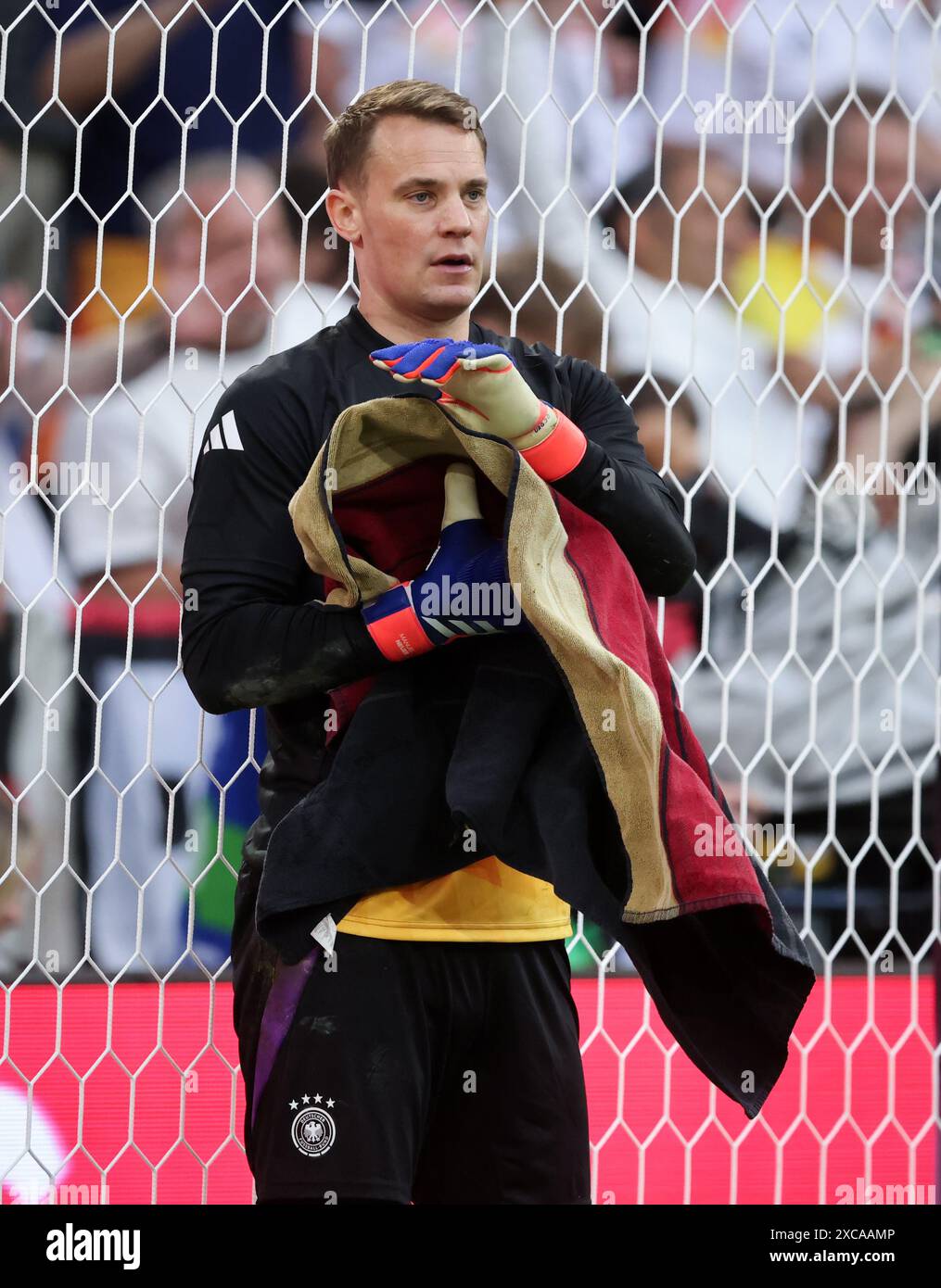 MUNICH, GERMANY - JUNE 14: Manuel Neuer of Germany prior the UEFA EURO ...