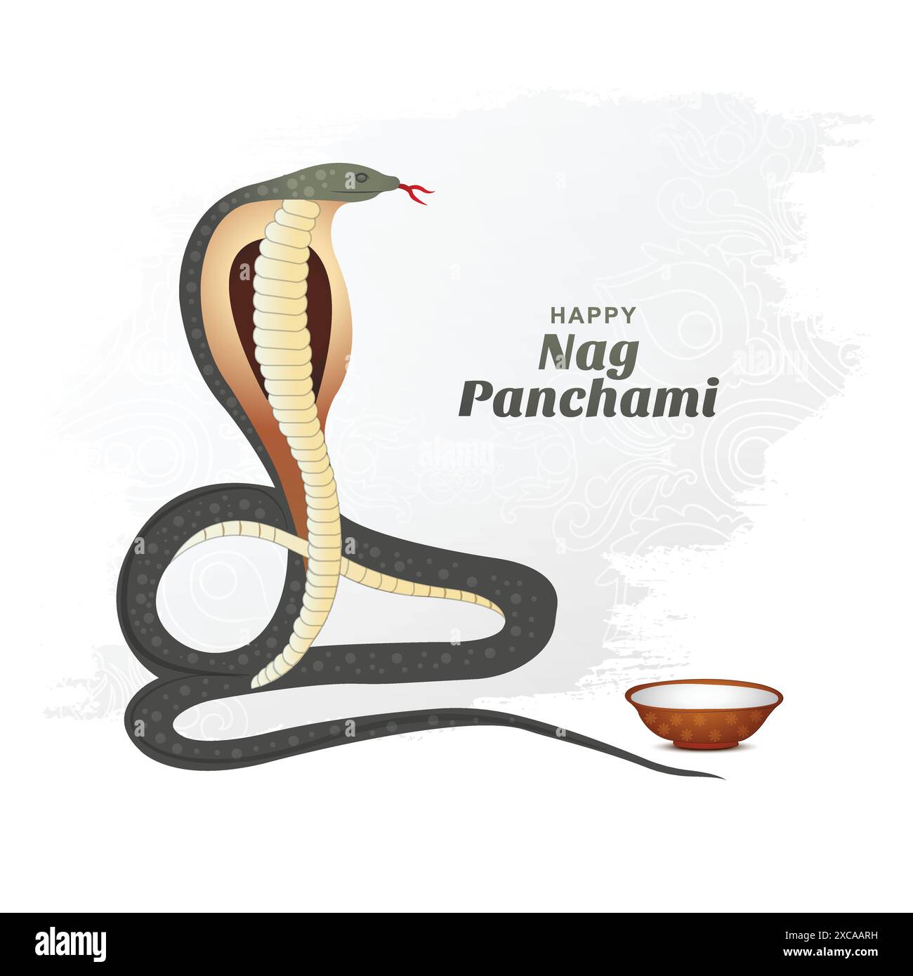 Beautiful nag panchami card on indian festival celebration background ...
