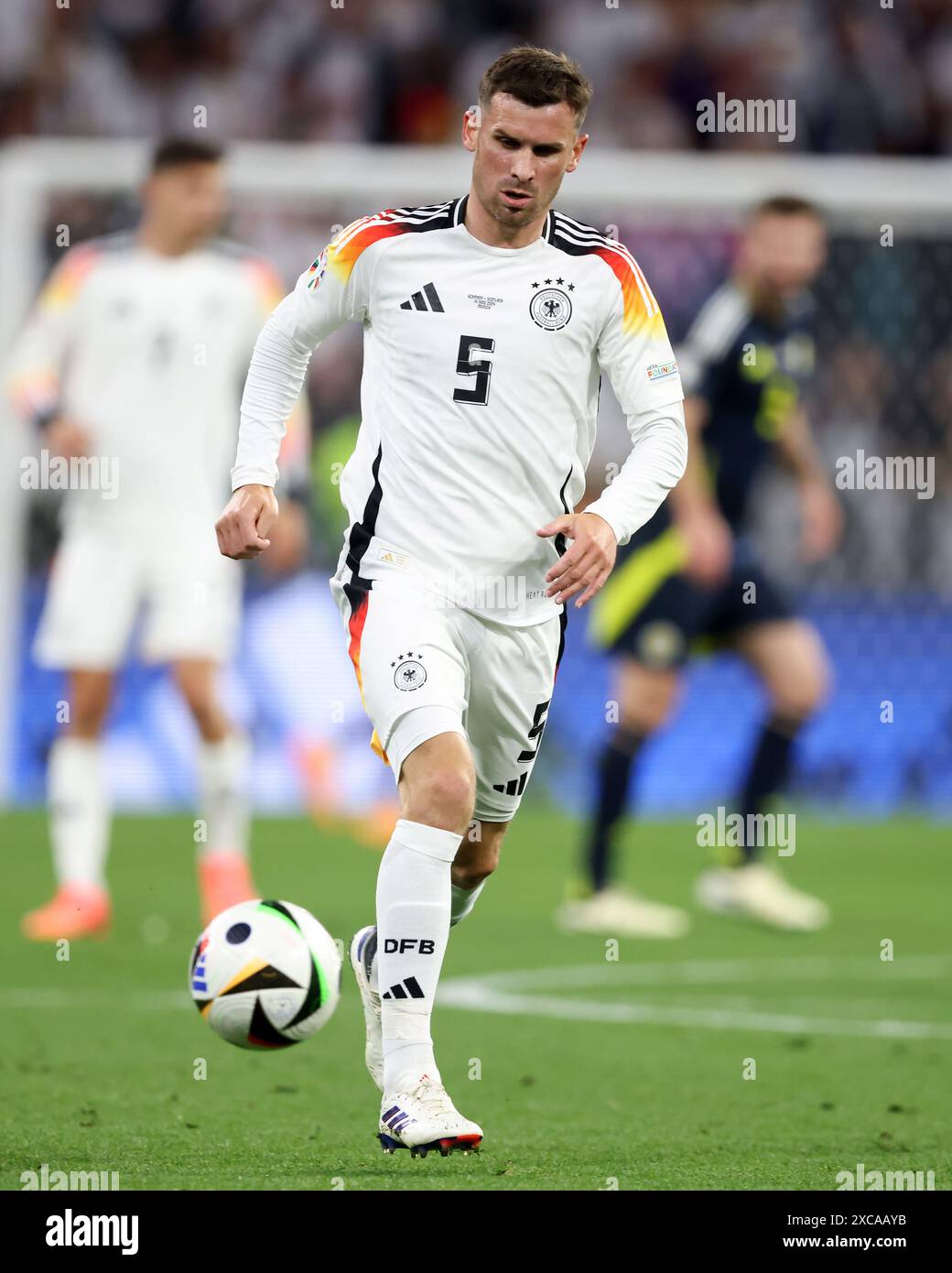 MUNICH, GERMANY - JUNE 14: Pascal Gross of Germany runs with a ball ...