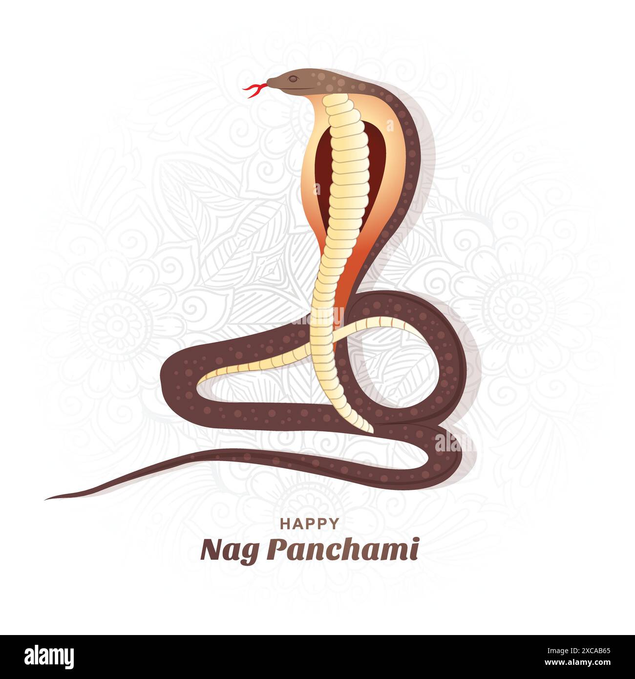 Hindu festival happy nag panchami celebration background Stock Vector ...