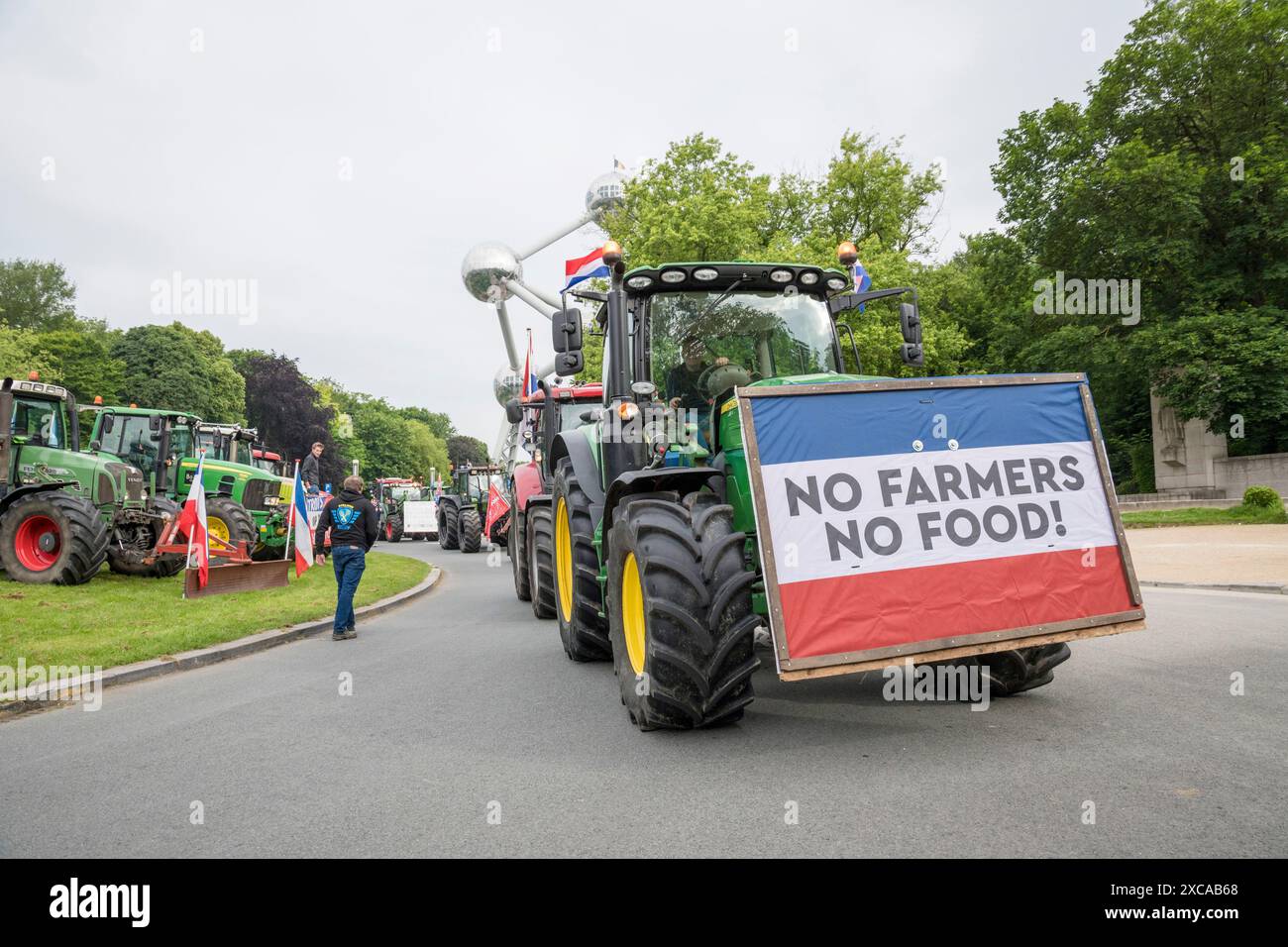 Brussels, Belgium,06-04-2024.Farmers protest .About a thousand farmers ...