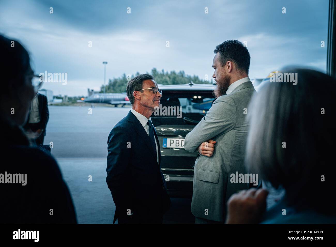 Sweden. 15th June, 2024. Johan Floderus returns home after being ...