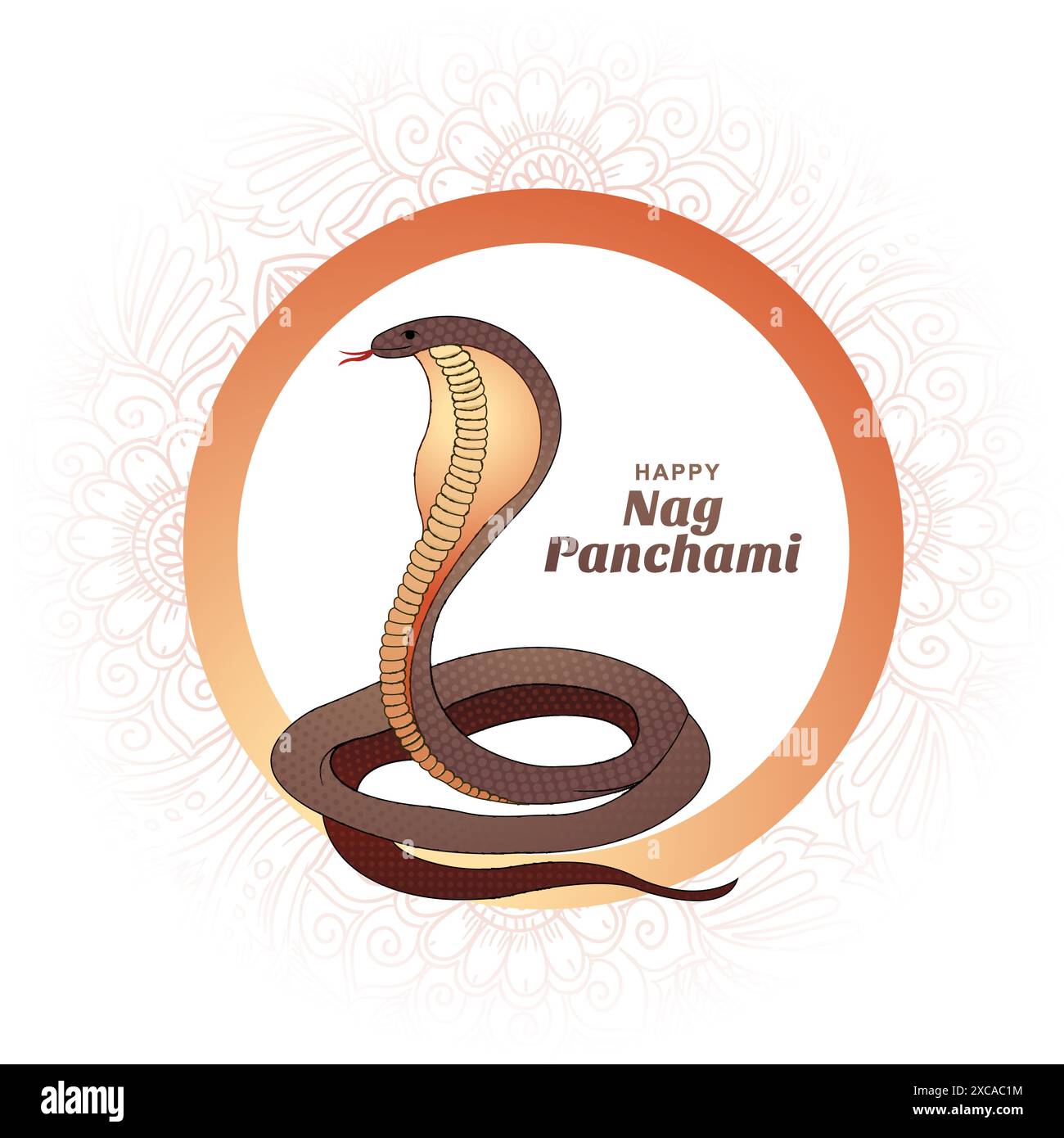 Nag panchami card on indian festival celebration design Stock Vector ...