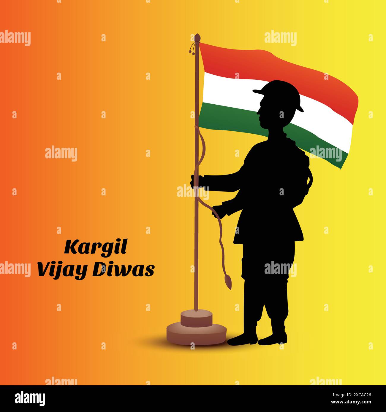 Kargil vijay diwas with nice and poster background Stock Vector Image ...