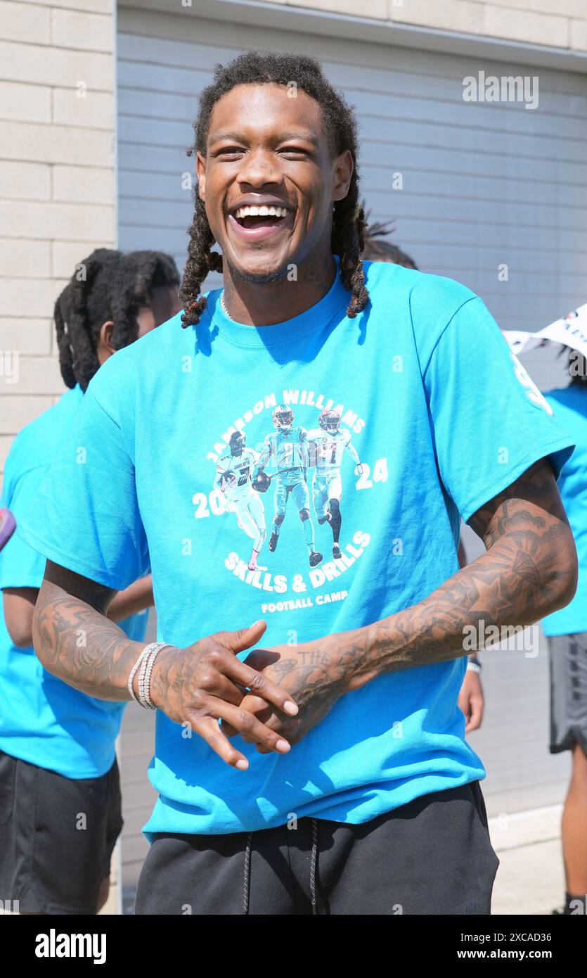 St. Louis, United States. 19th June, 2024. Detroit Lions wide receiver ...