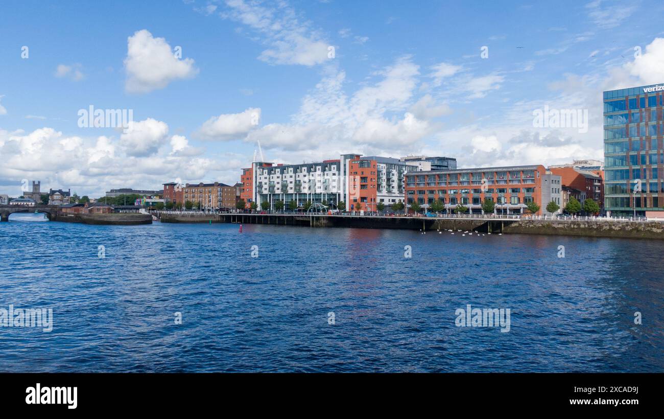 Limerick today, seen from a bird's eye view, a colorful and beautiful ...