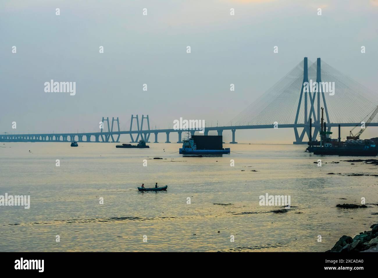 Bandra Worli Sea Link in Mumbai Maharashtra Stock Photo - Alamy