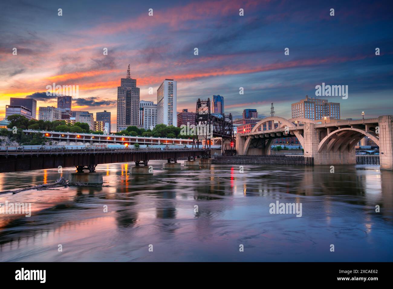 Saint Paul, Minnesota, USA. Cityscape image of downtown St. Paul ...