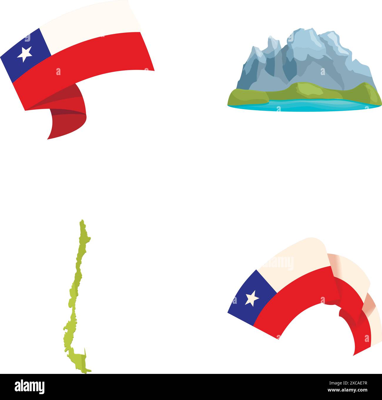 Chile and volcano Cut Out Stock Images & Pictures - Alamy