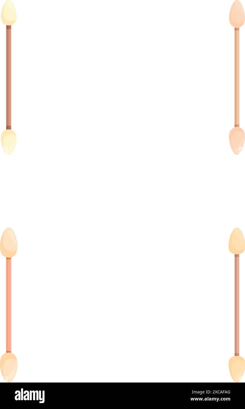 Illustration of four safety matches with different colored heads on a ...