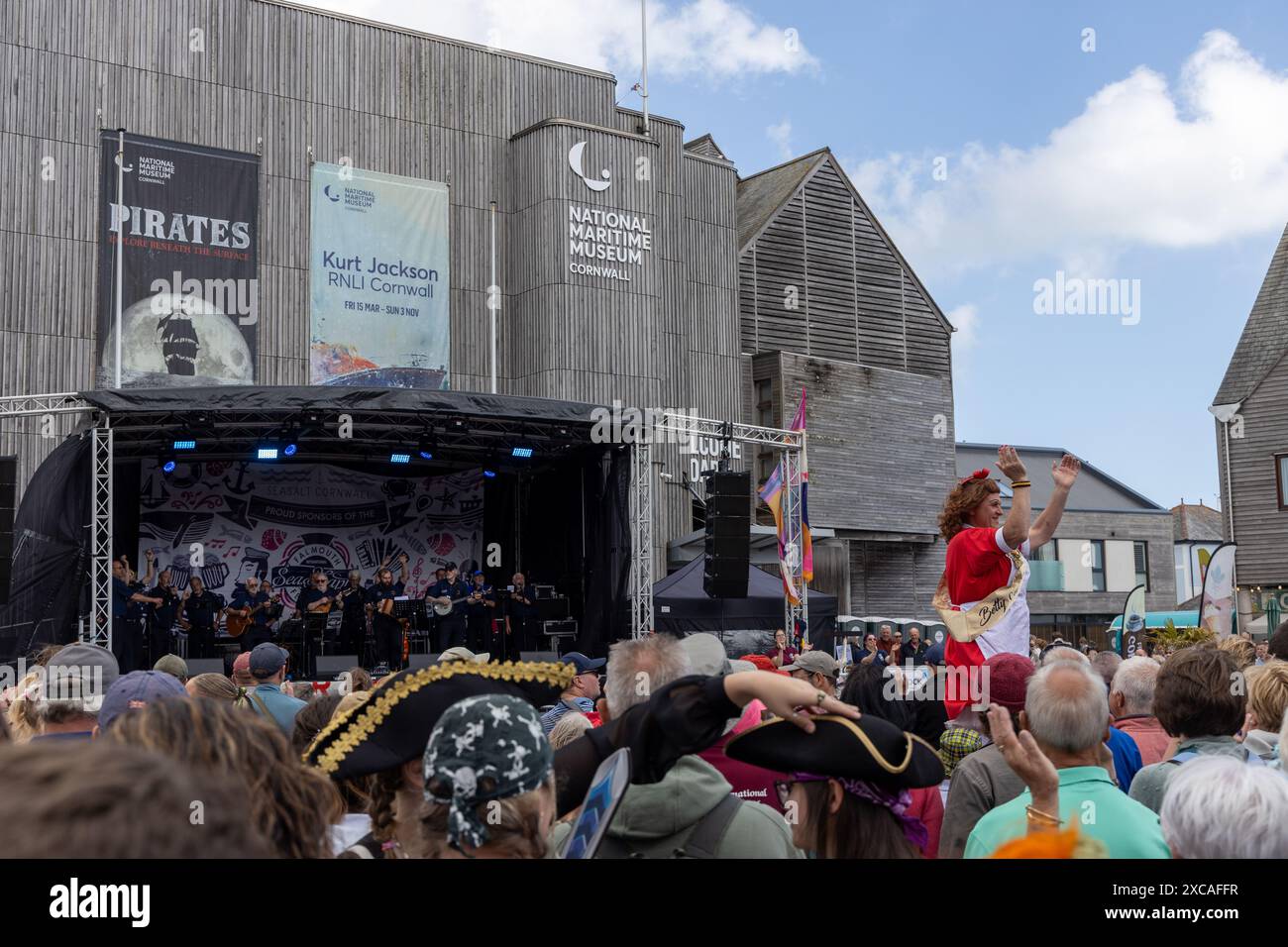 Sheringham Shantymen on the SeaSalt stage at the Falmouth International ...