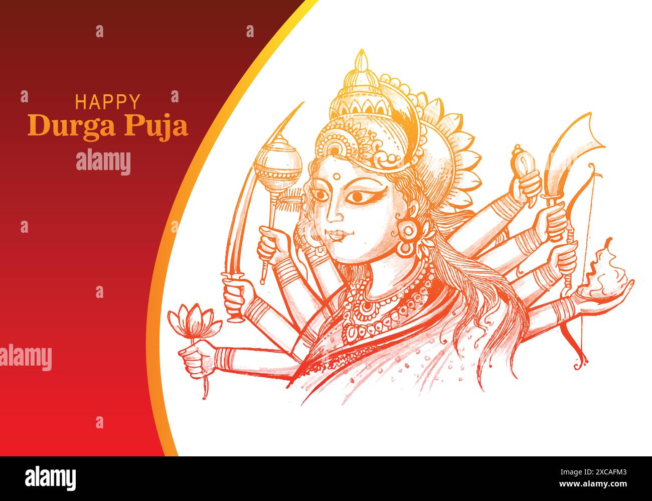 Beautiful face of goddess durga puja for shubh navratri festival ...