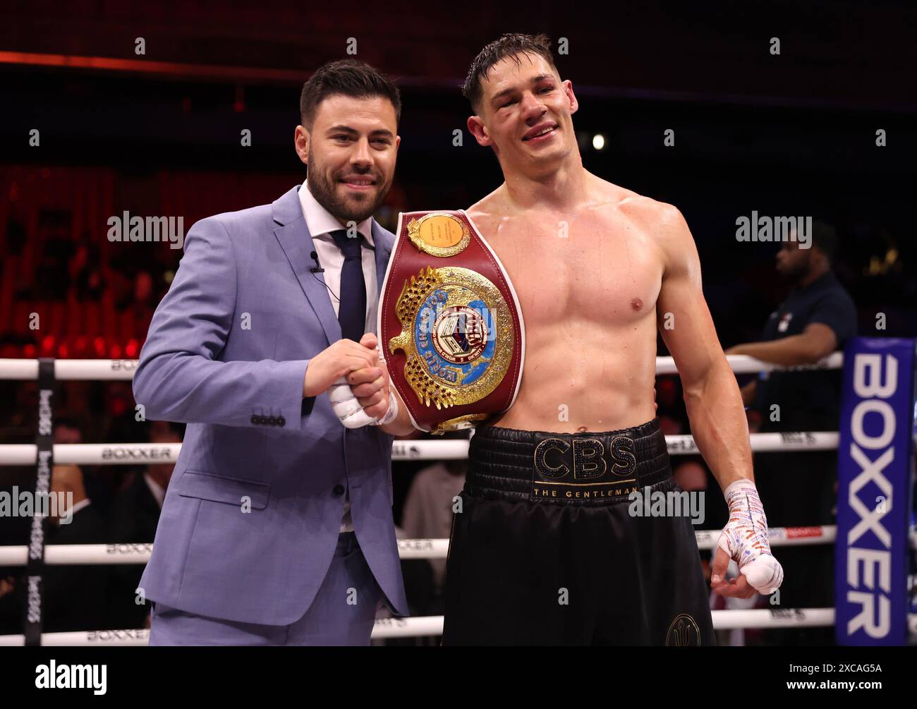 Ben Shalom and Chris Billam-Smith celebrate victory by unanimous ...