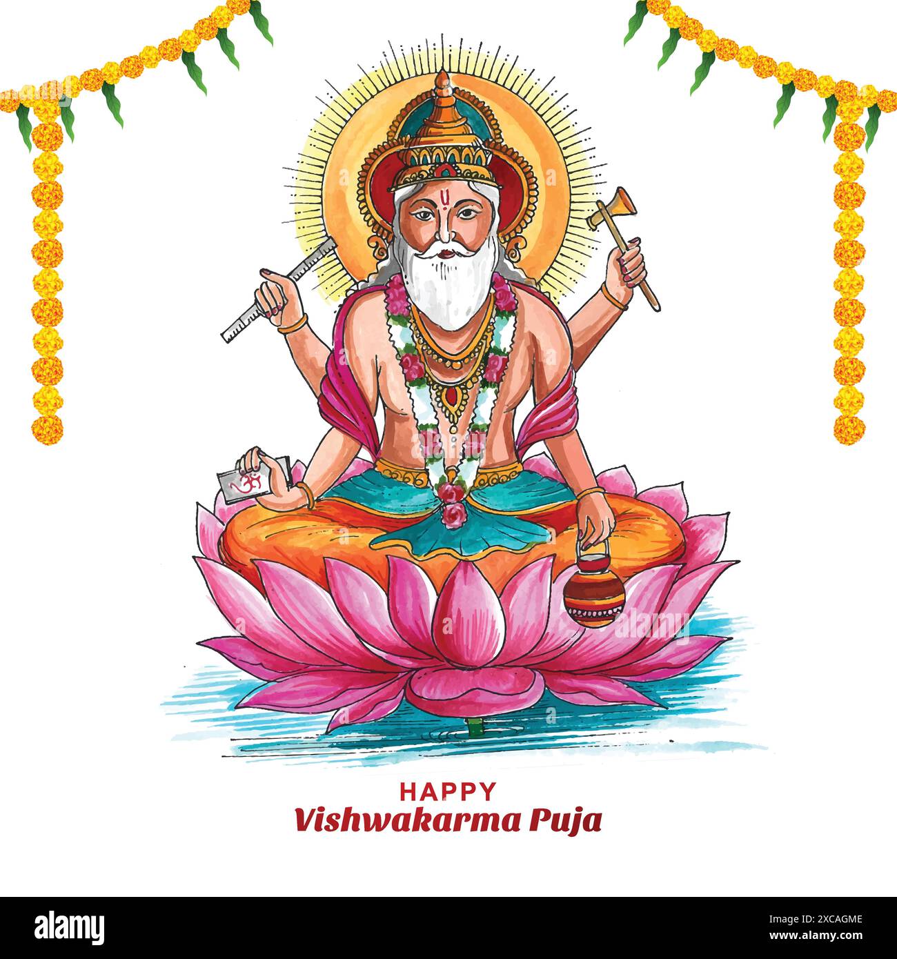 Hindu god vishwakarma puja celebration background Stock Vector Image ... Hindu god vishwakarma puja celebration background Stock Vector Image ...