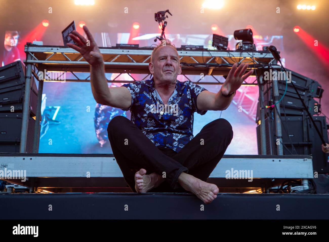 Bodelva, Cornwall,, UK. Saturday 15 June 2024 Fatboy Slim English ...