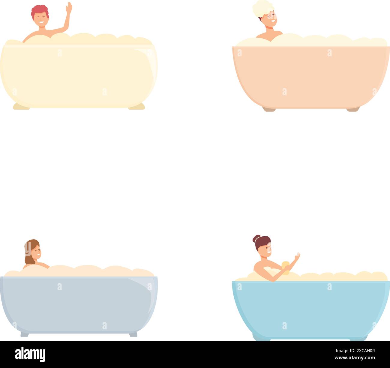 Bathtime cartoon hi-res stock photography and images - Alamy
