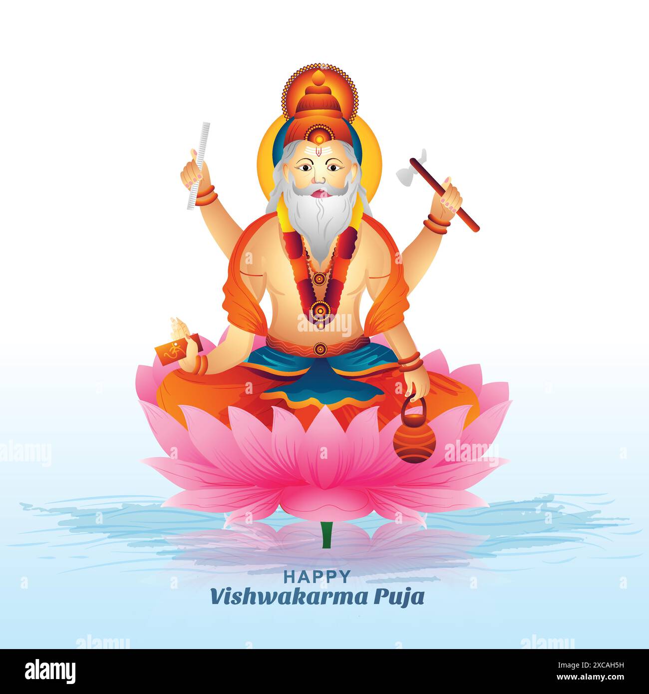 Hindu god vishwakarma puja beautiful celebration card background Stock ... Hindu god vishwakarma puja beautiful celebration card background Stock ...