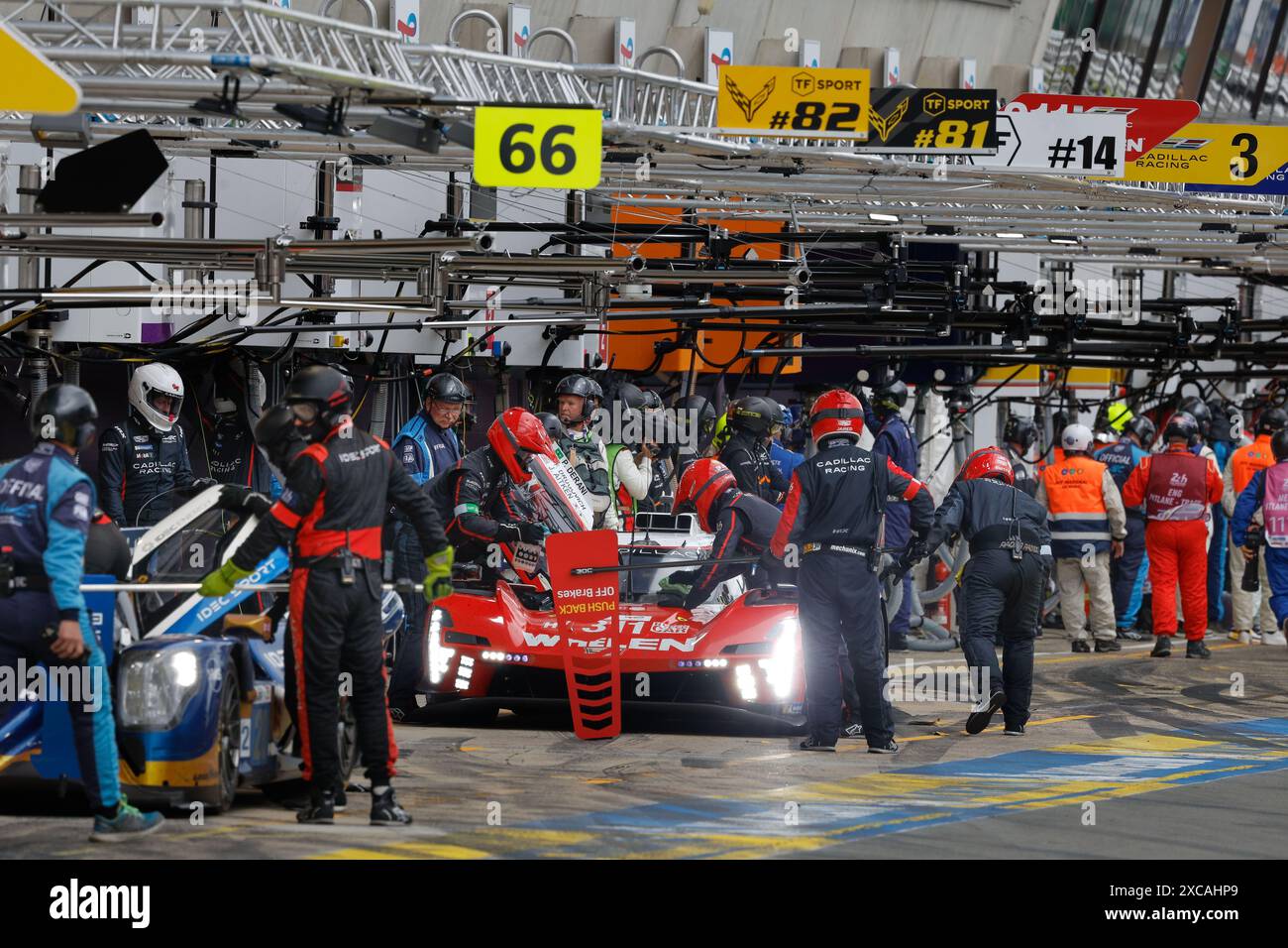 Le Mans, France. 15th June, 2024. 311 DERANI Luis Felipe (bra), AITKEN Jack (gbr), DRUGOVICH ...