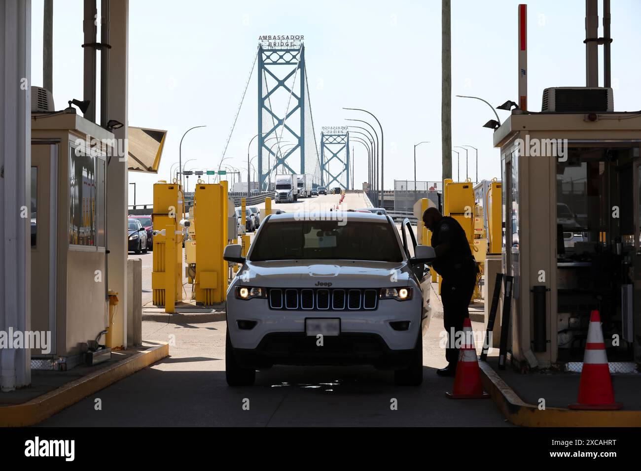 U.S. Customs and Border Protection officers conduct daily operations at ...