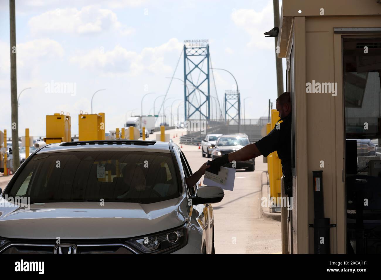 U.S. Customs and Border Protection officers conduct daily operations at ...