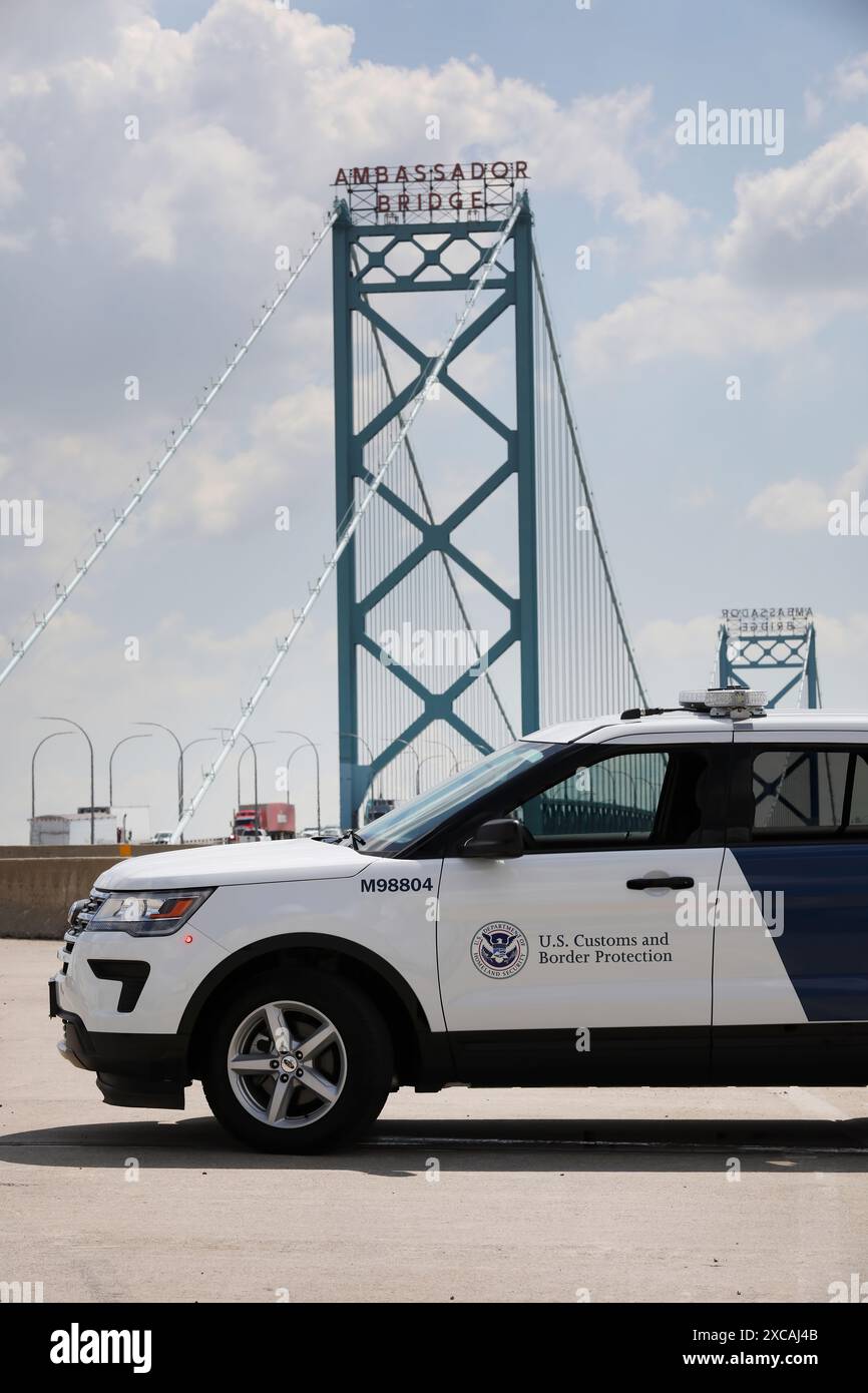 U.S. Customs and Border Protection officers conduct daily operations at ...