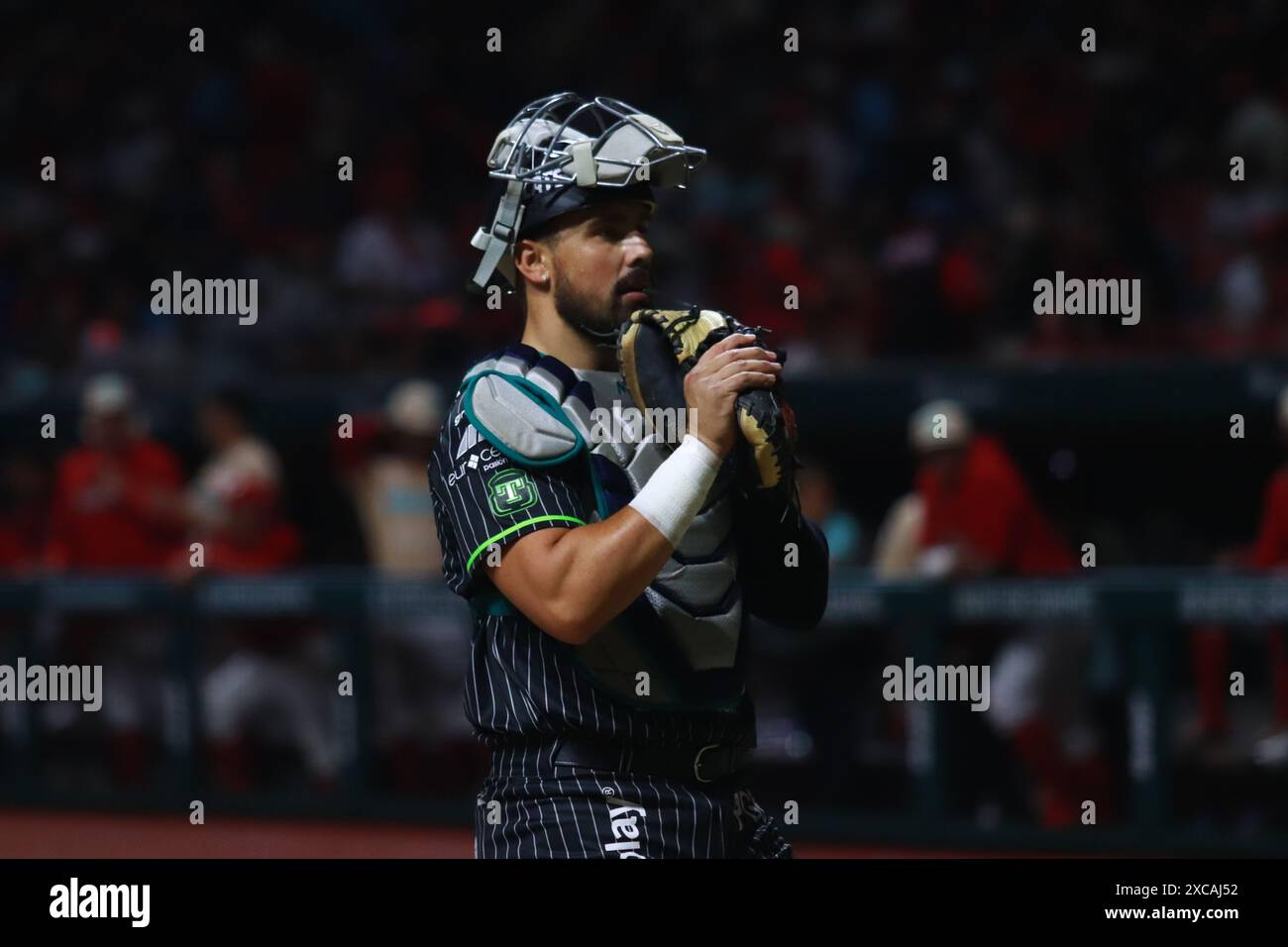 Mexico City, Mexico. 14th June, 2024. Jacob Nottinham #38 of Olmecas de ...