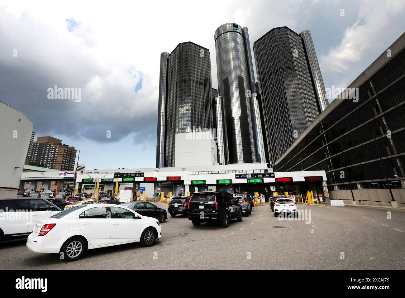 U.S. Customs and Border Protection officers conduct daily operations at ...