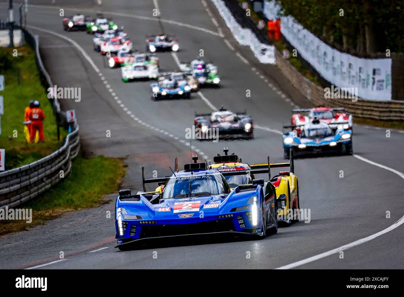Le Mans, France. 15th June, 2024. 02 BAMBER Earl (nzl), LYNN Alex (gbr ...