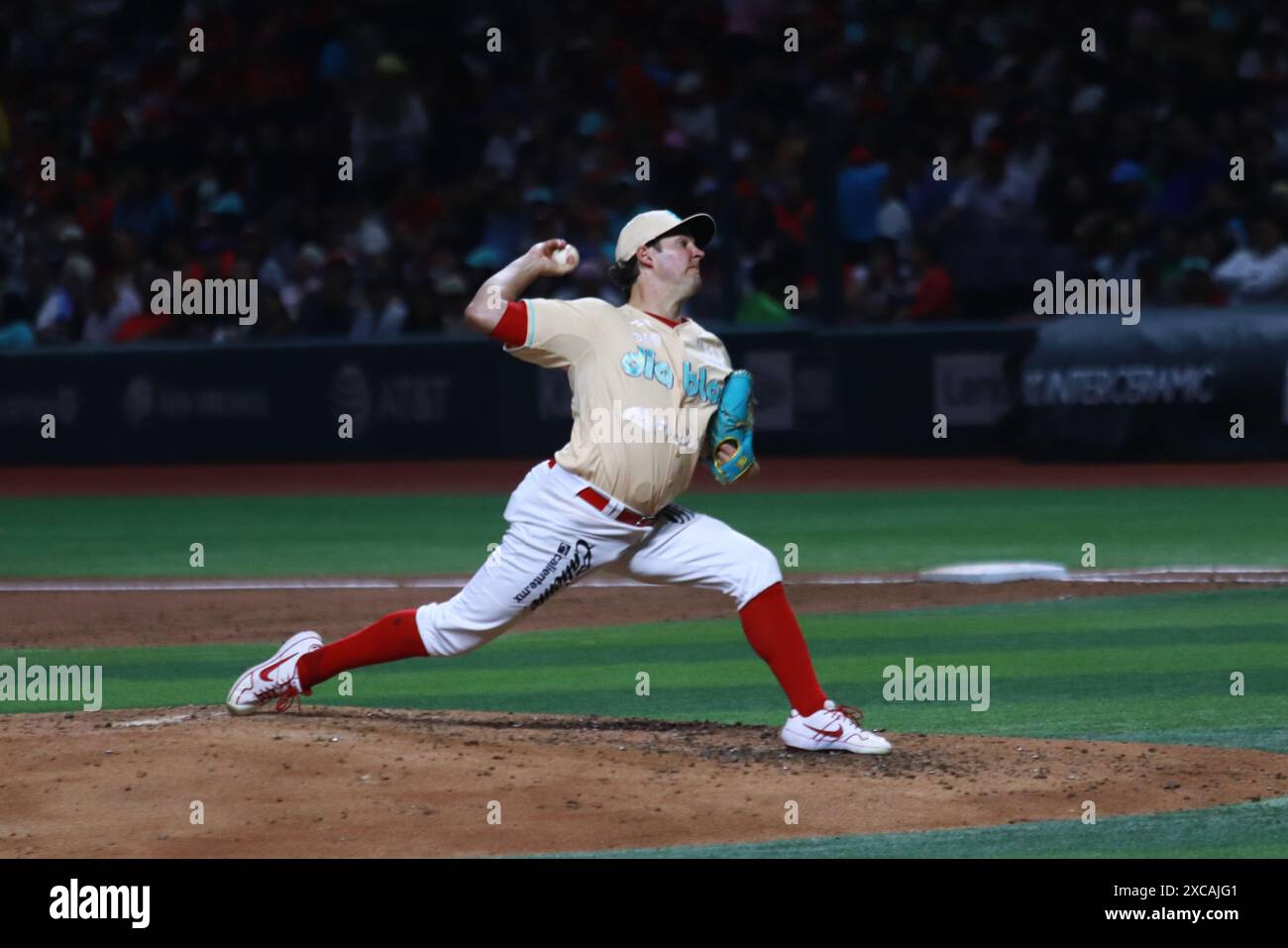 Mexico City, Mexico. 14th June, 2024. Trevor Bauer #96 of Diablos Rojos ...