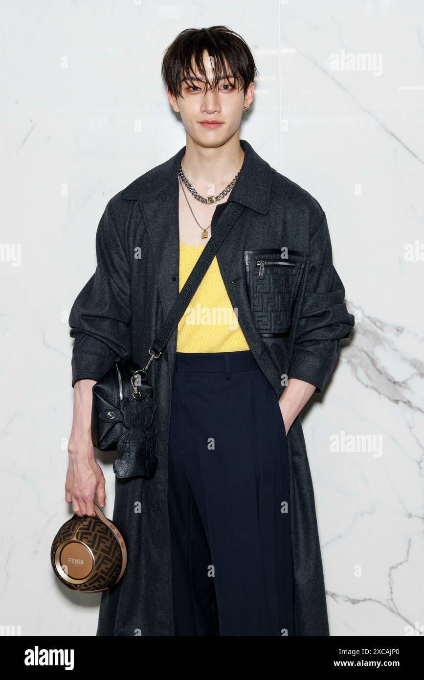 Milan, Italien. 15th June, 2024. Bang Chan attends FENDI Spring/Summer ...