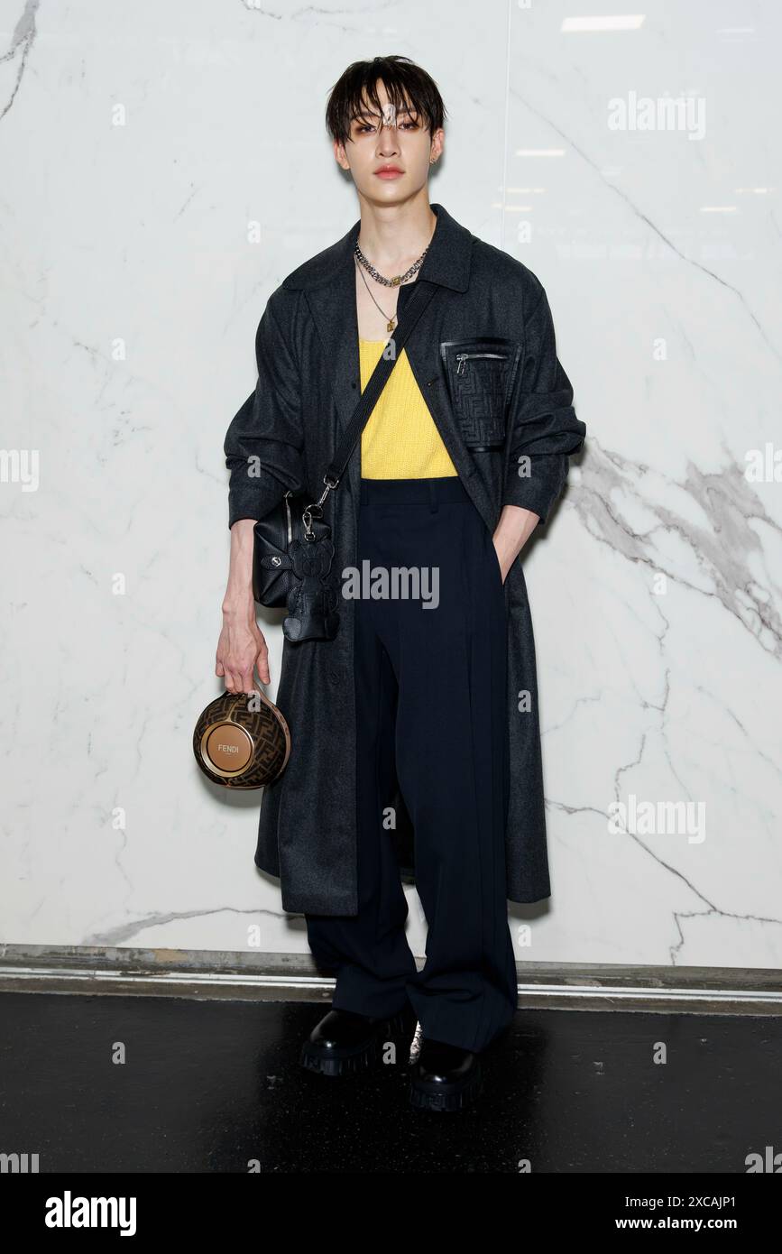 Milan, Italien. 15th June, 2024. Bang Chan attends FENDI Spring/Summer ...