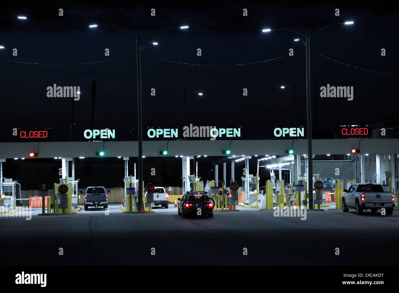 U.S. Customs and Border Protection officers conduct daily operations at ...