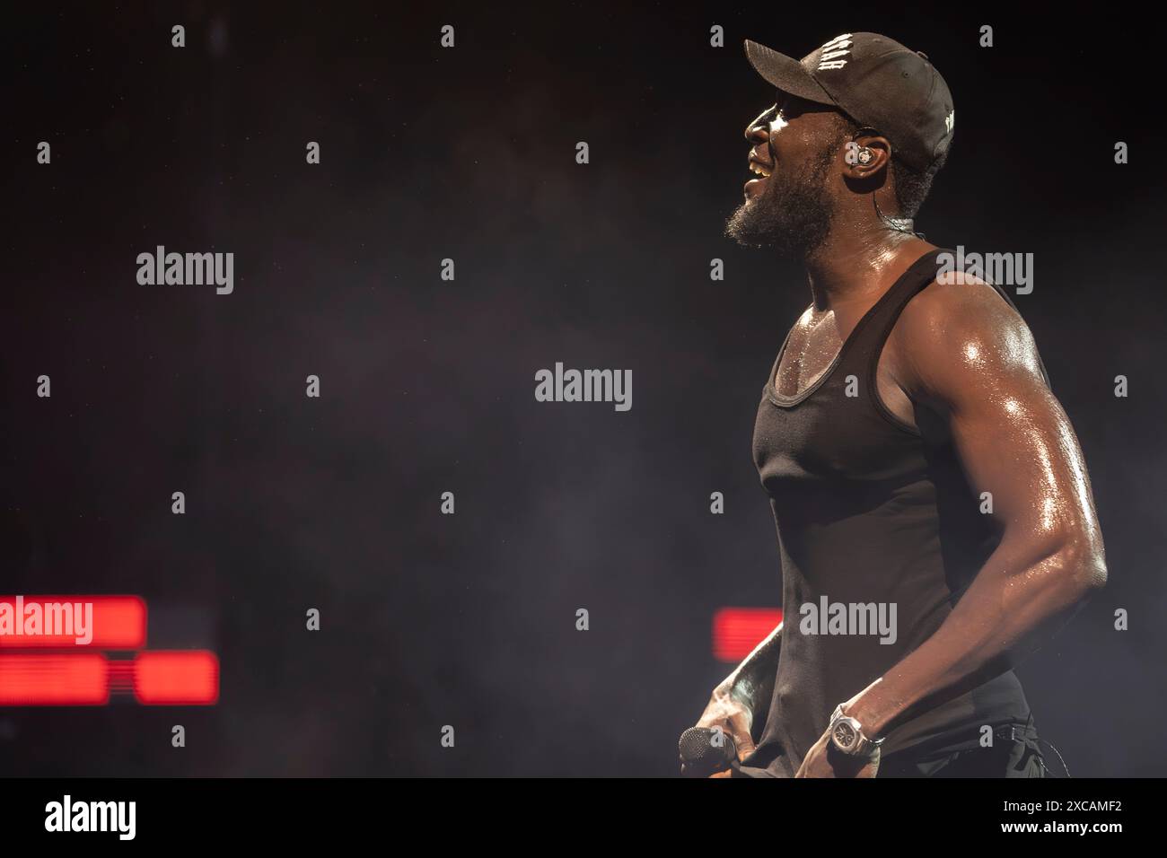 Oslo, Norway 15 June 2024 Stormzy performing live on Sophie stage ...