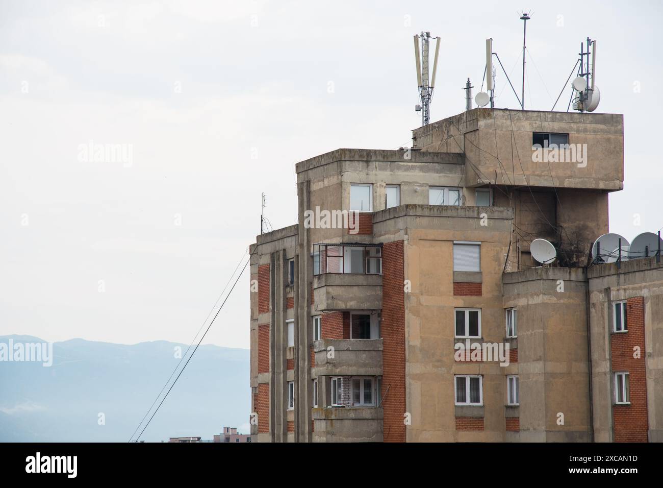 apartment building in city of Peja in Kosovo Stock Photo - Alamy
