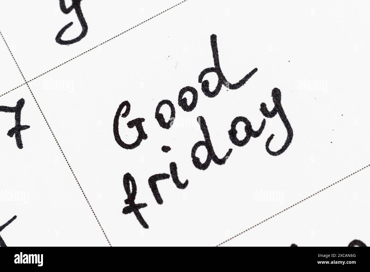 Good Friday on a calendar Photo Stock Photo - Alamy