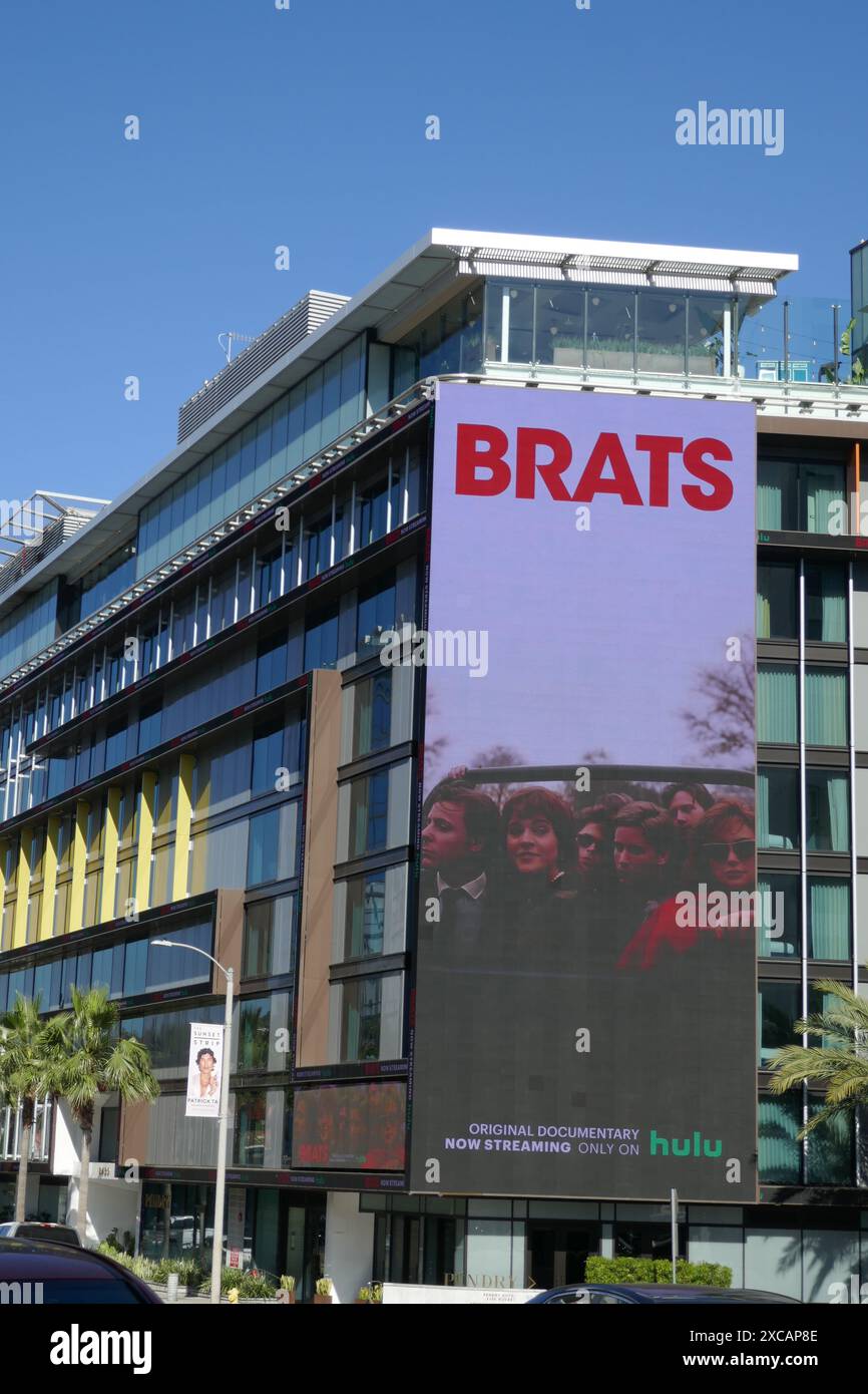 Los Angeles, California, USA 13th June 2024 Brats Billboard at Penury ...