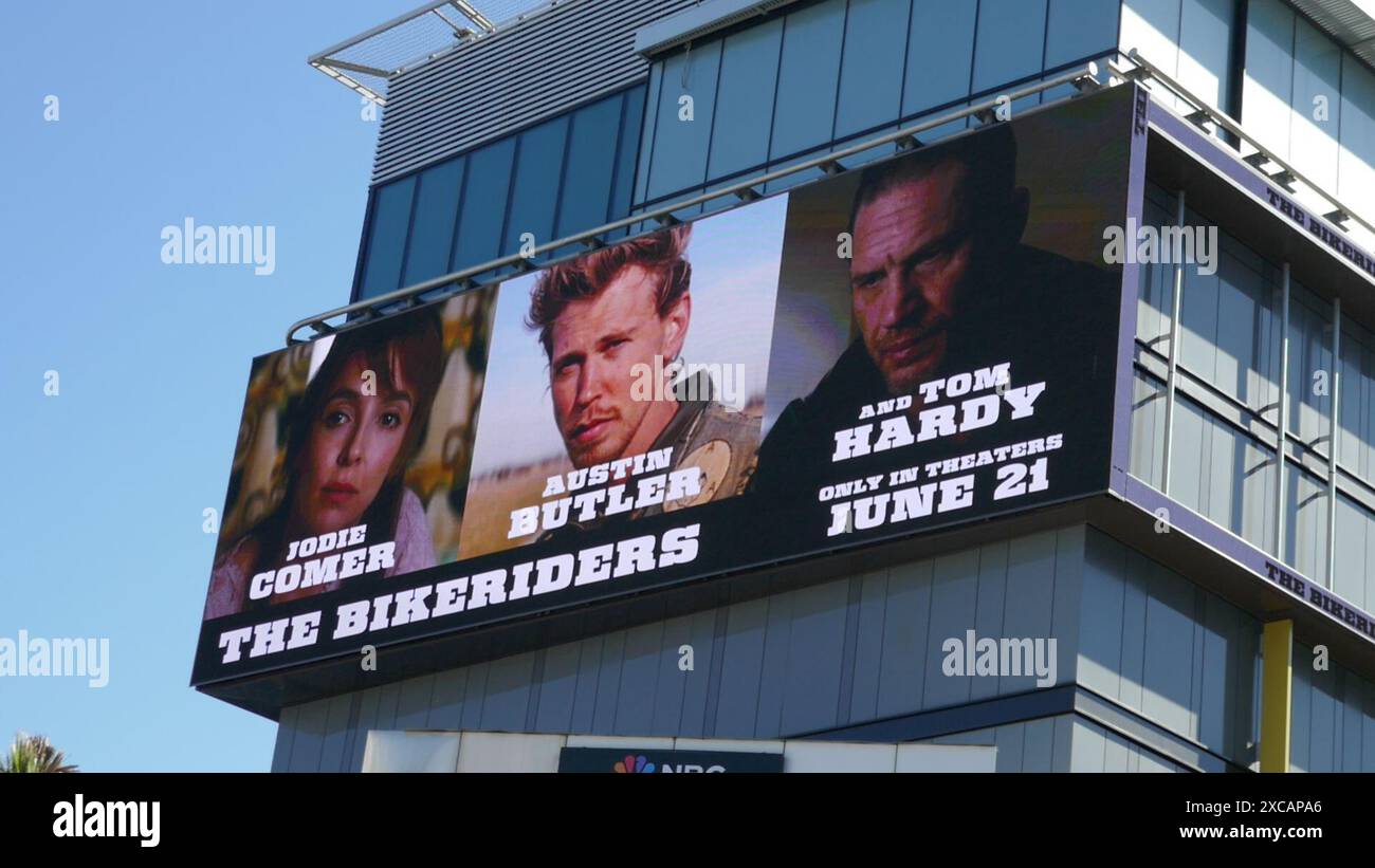 Los Angeles, California, USA 13th June 2024 The Bikeriders Billboard ...