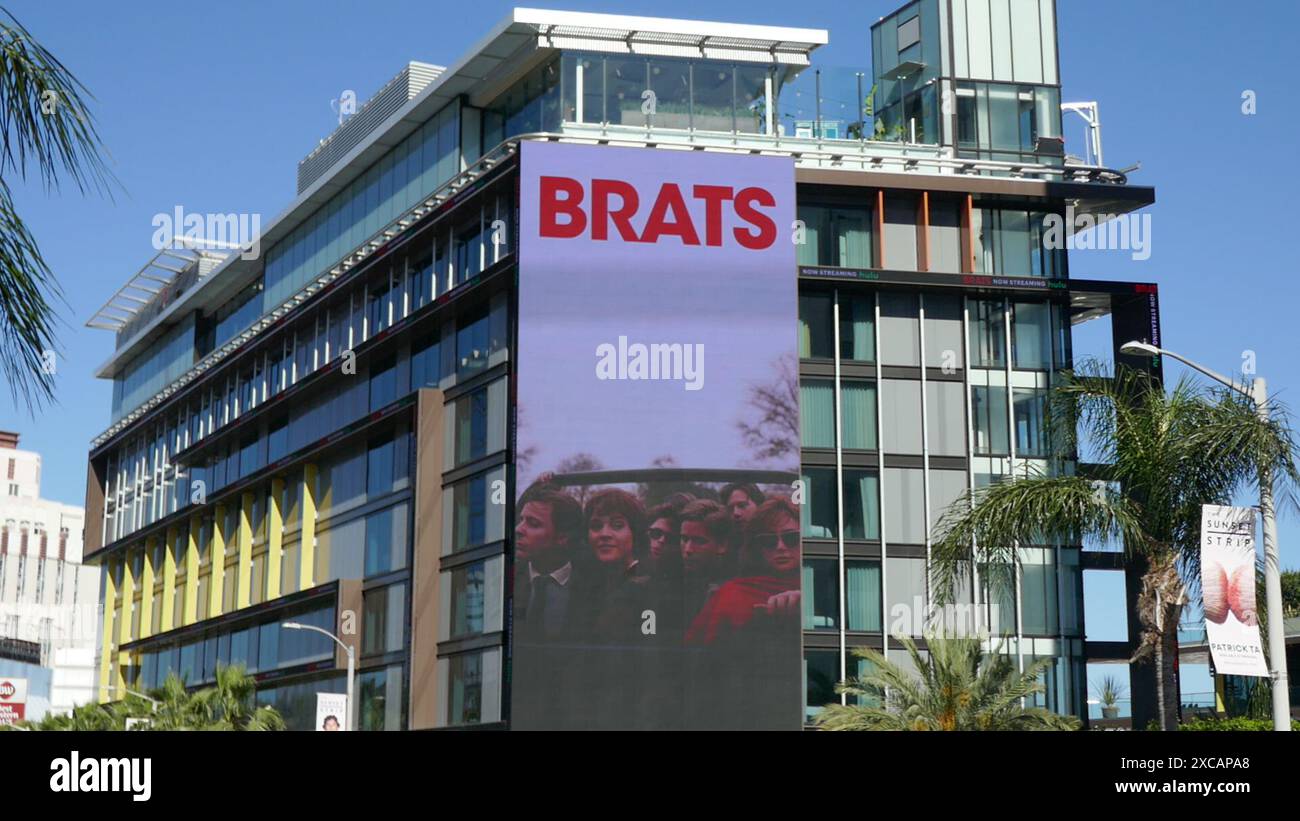 Los Angeles, California, USA 13th June 2024 Brats Billboard at Penury ...