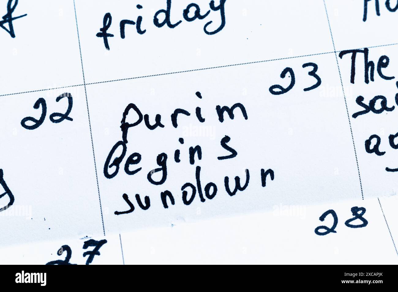 23 march calendar hi-res stock photography and images - Alamy