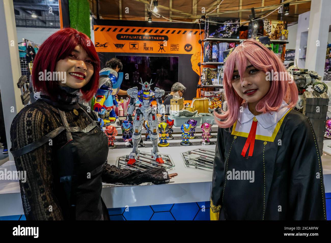 Pasay City, Philippines. 14th June, 2024. People pose for a photo at ...