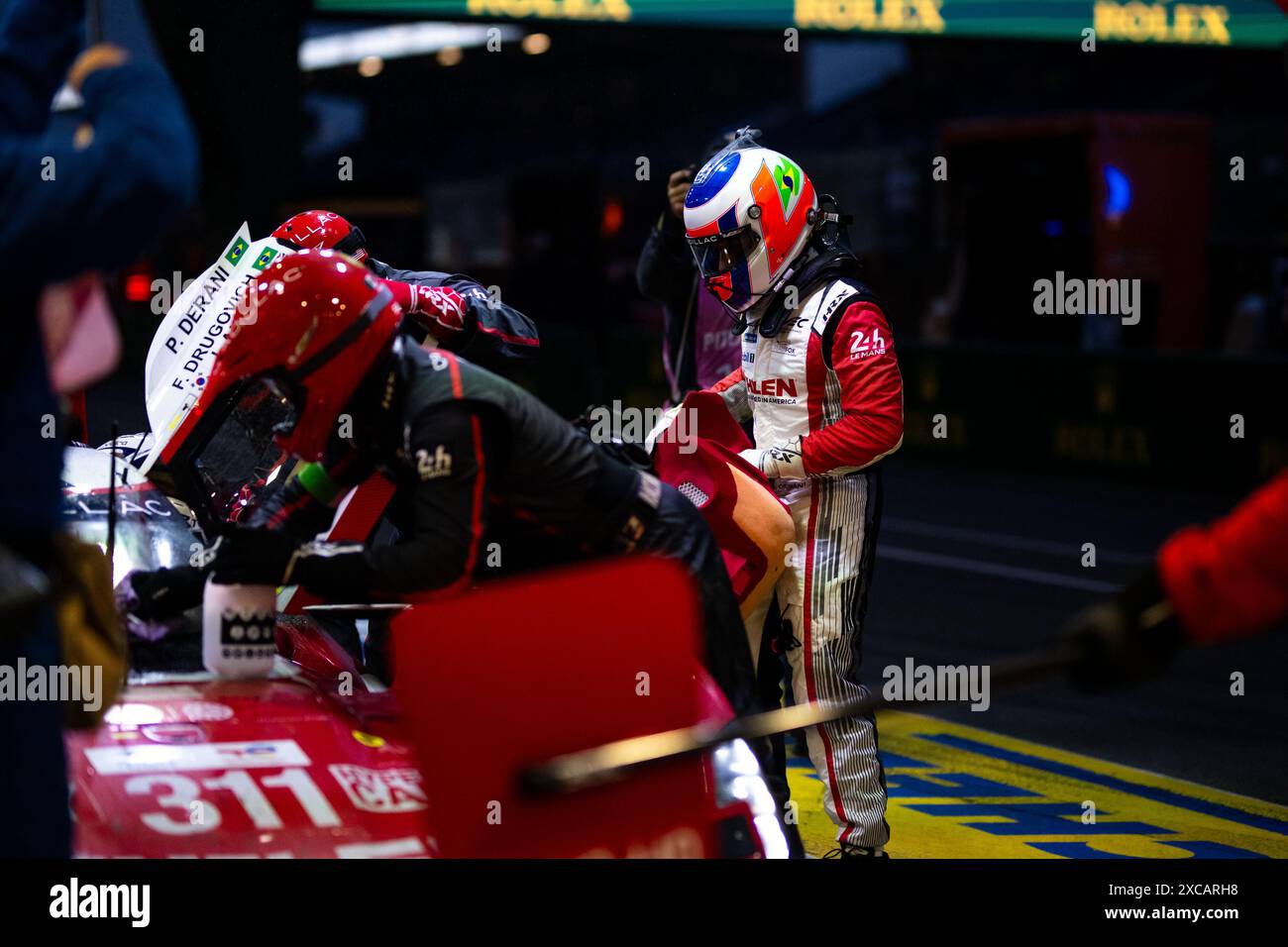 Le Mans, France. 15th June, 2024. DERANI Luis Felipe (bra), Whelen Cadillac Racing, Cadillac V ...