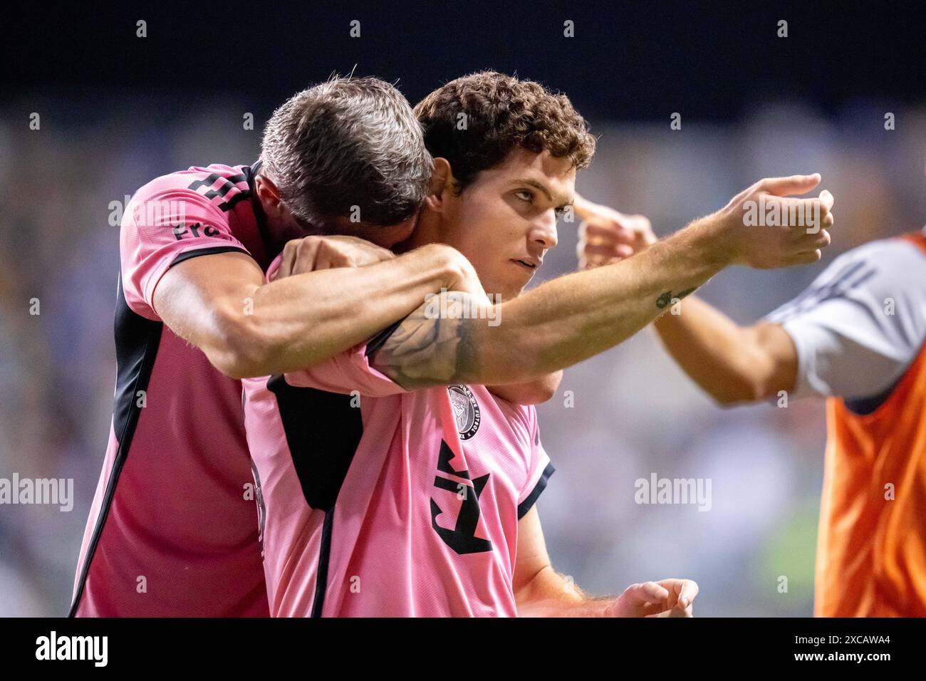 June 15, 2024: Inter Miami CF Forward Leonardo Afonso (73) celebrates a ...