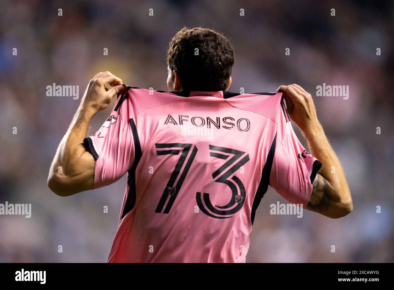 June 15, 2024: Inter Miami CF Forward Leonardo Afonso (73) celebrates a ...