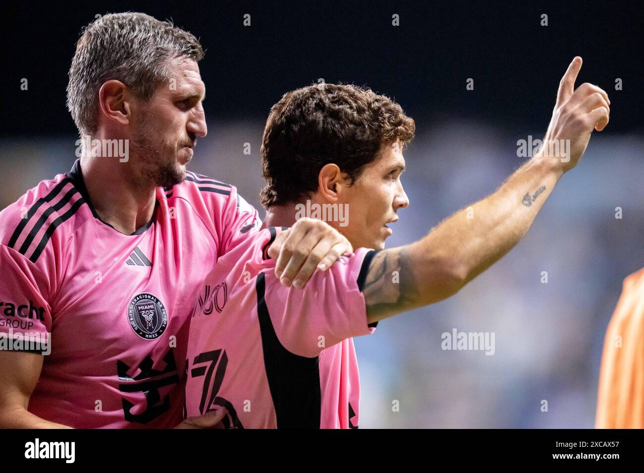 June 15, 2024: Inter Miami CF Forward Leonardo Afonso (73) celebrates a ...