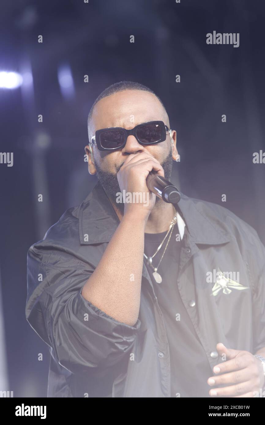 Montreal, Canada. 15th June 2024. French singer Imposs performs on ...