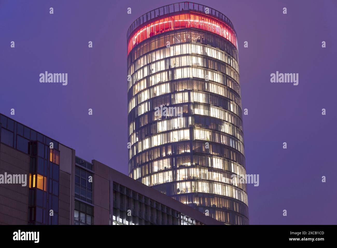 Cologne Triangle, LVR Tower, headquarters of the European Aviation ...